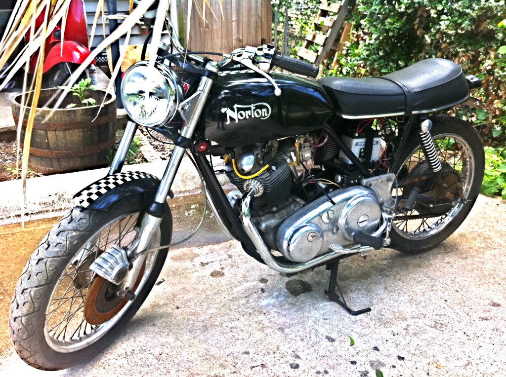 Vintage Norton Motorcycle at Magnolia Cafe on S. Congress Ave | ATX Car ...